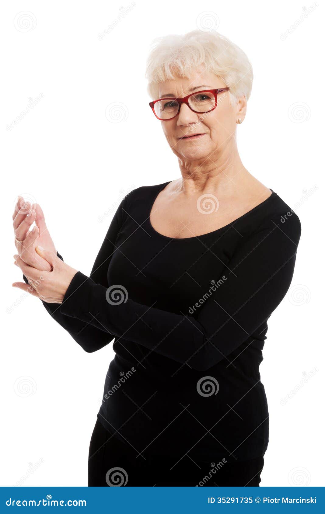 Portrait of an Old, Elderly Lady. Stock Image - Image of aged, human ...
