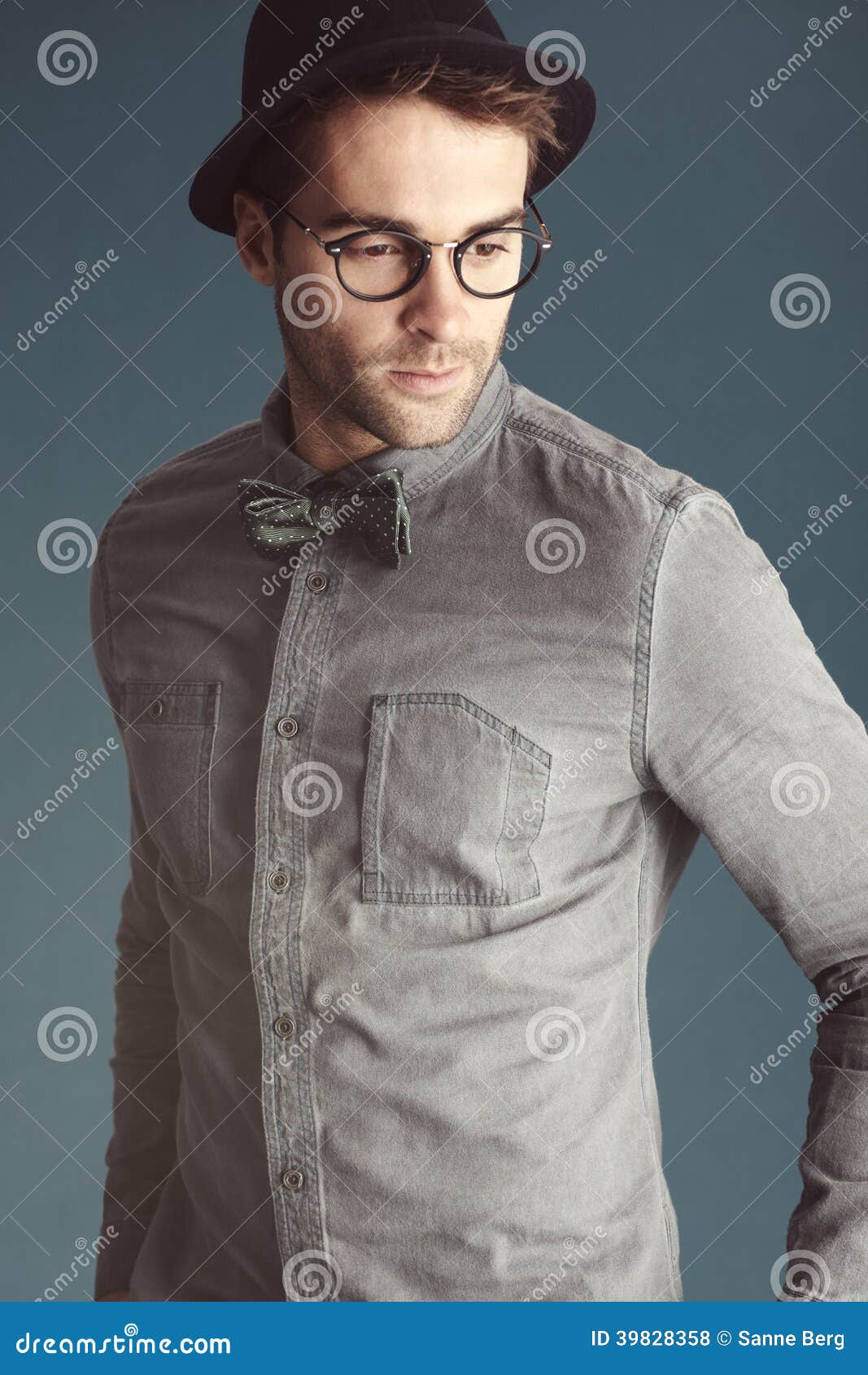 Portrait of an Old-fashioned Attractive Male Stock Photo - Image of ...