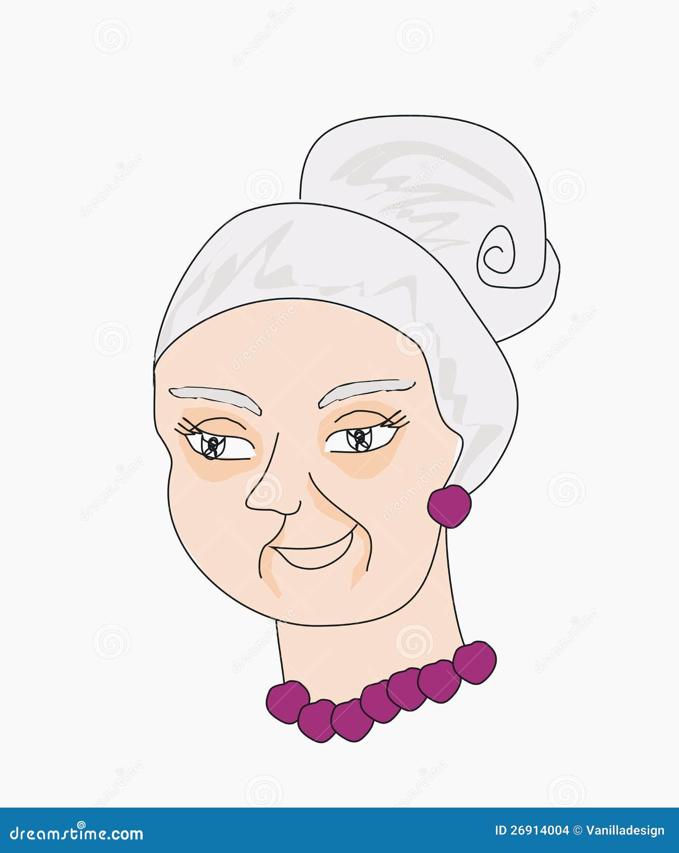 Portrait of an old lady stock vector. Illustration of expression - 26914004 Portrait of an old lady stock vector. Illustration of expression - 26914004