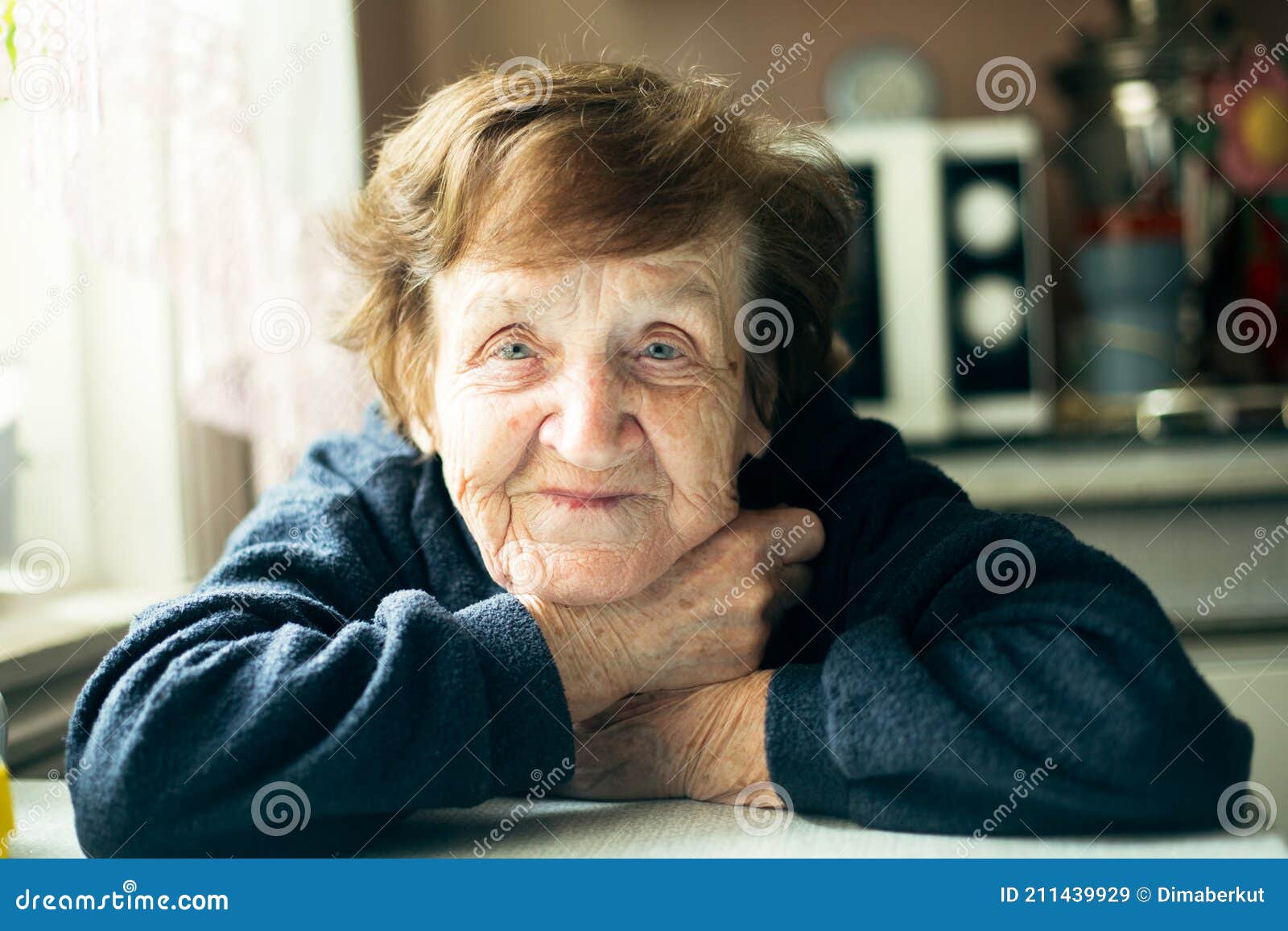 Portrait of an Old Lady in Her Home. Stock Image - Image of retired ... Portrait of an Old Lady in Her Home. Stock Image - Image of retired ...