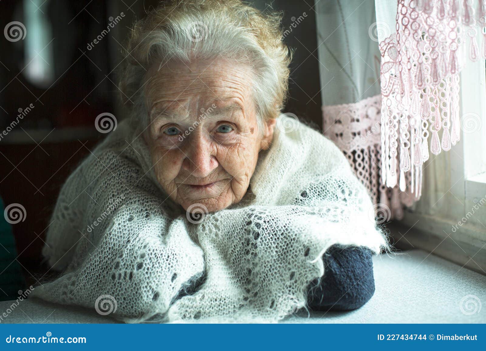 Portrait of an Old Lady in Her House. Stock Photo - Image of health ... Portrait of an Old Lady in Her House. Stock Photo - Image of health ...