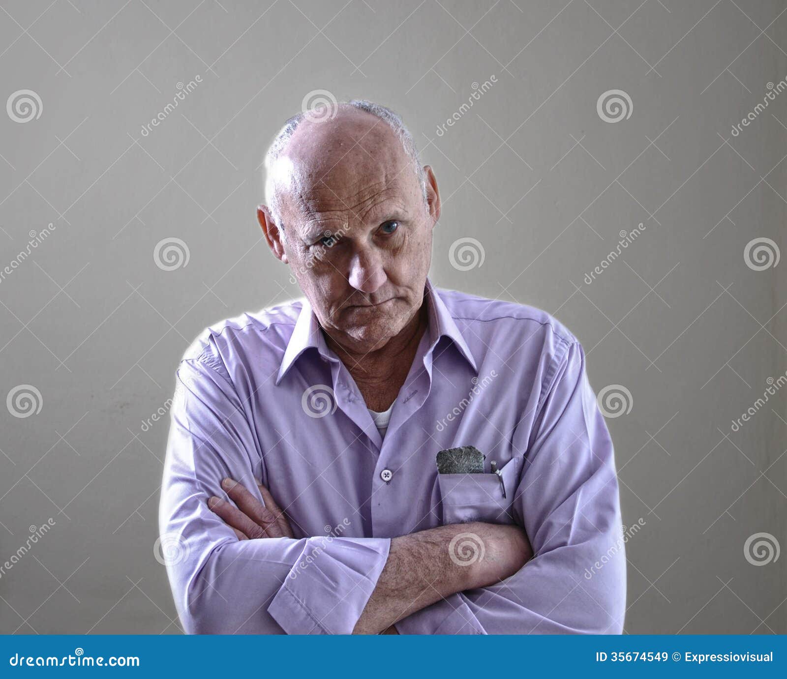 Portrait of an Old Man stock image. Image of adult, laughing - 35674549