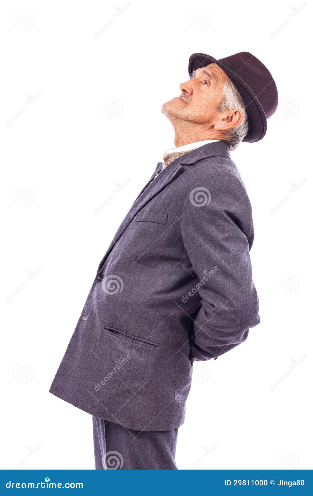 Portrait of an Old Man with Back Pain Stock Photo - Image of healthcare ...