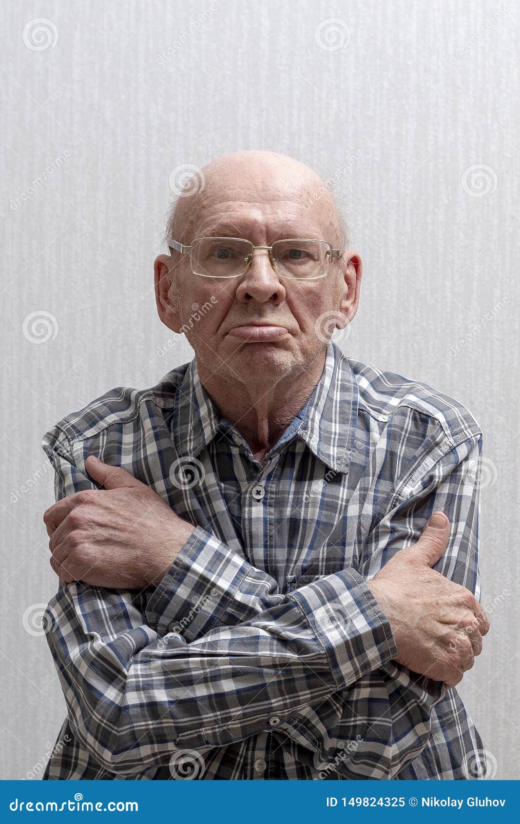 Portrait of an old man. stock image. Image of portrait - 149824325