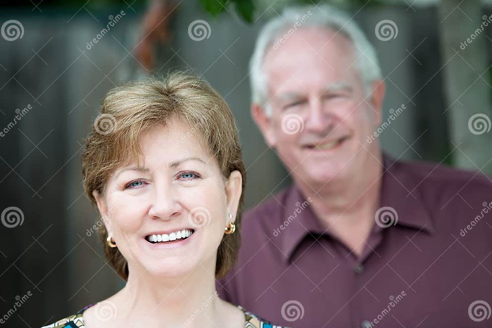 Portrait of Older Couple stock photo. Image of mature - 19763876