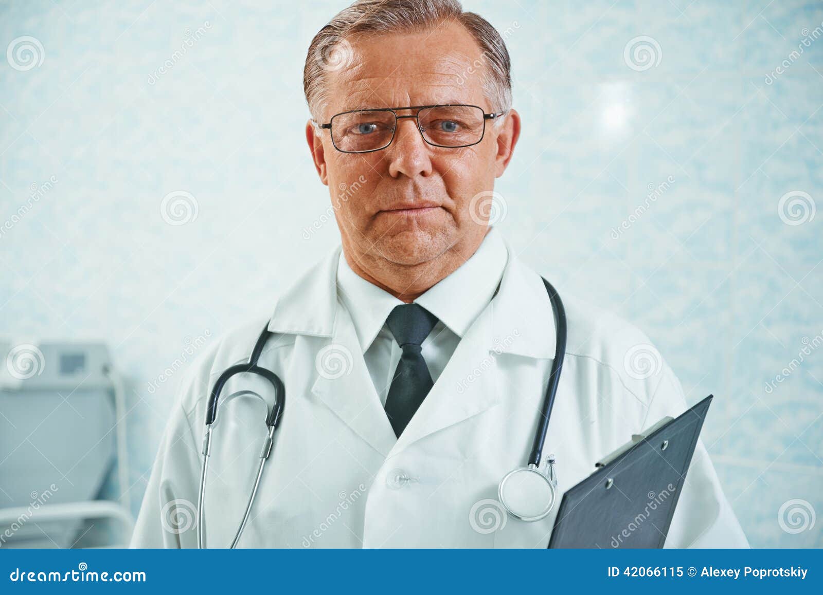 Portrait of older doctor stock image. Image of medical - 42066115