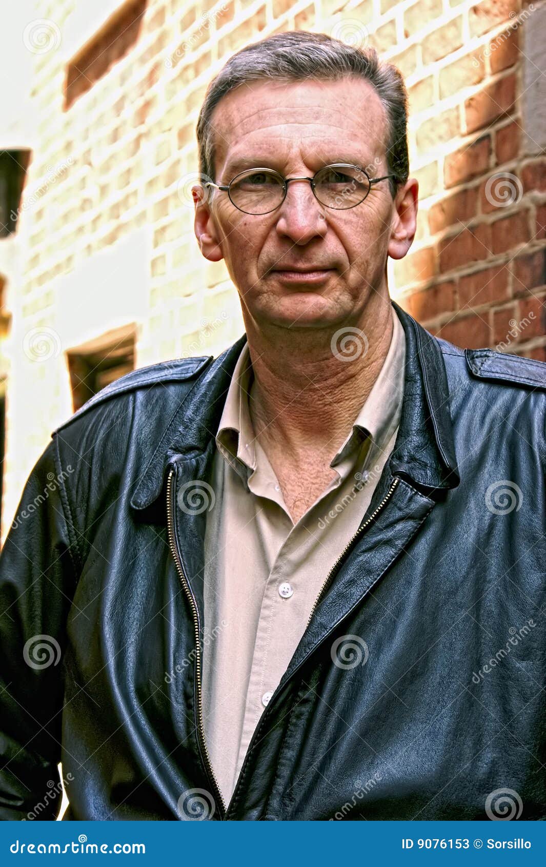 Portrait of Older Man Outside Looking Stern Stock Image - Image of ...