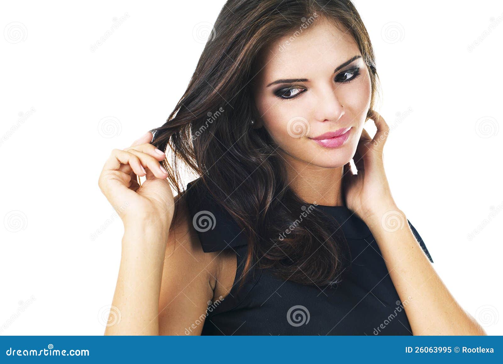 Portrait of One Beautiful Woman Stock Image - Image of beautiful ...