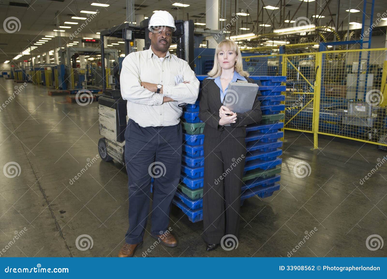 Portrait of Operators in Newspaper Factory Stock Photo - Image of ...