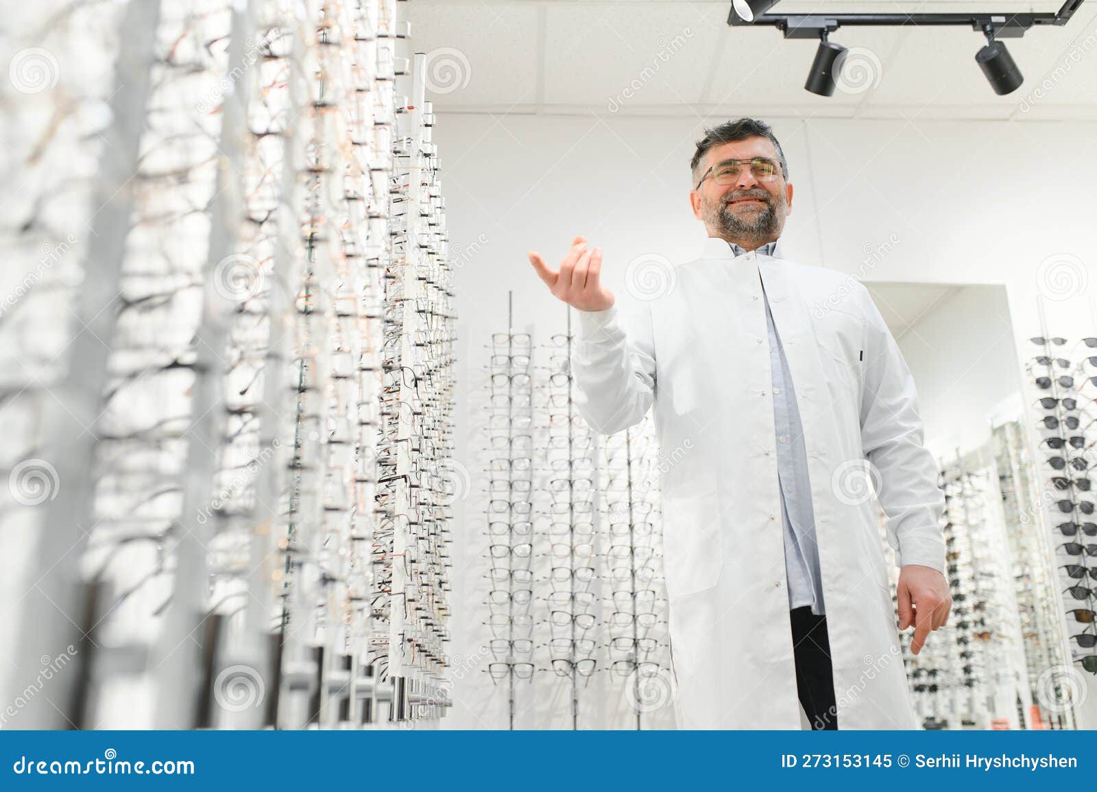 Portrait of Ophthalmologist in Clinic Stock Image - Image of visit ...