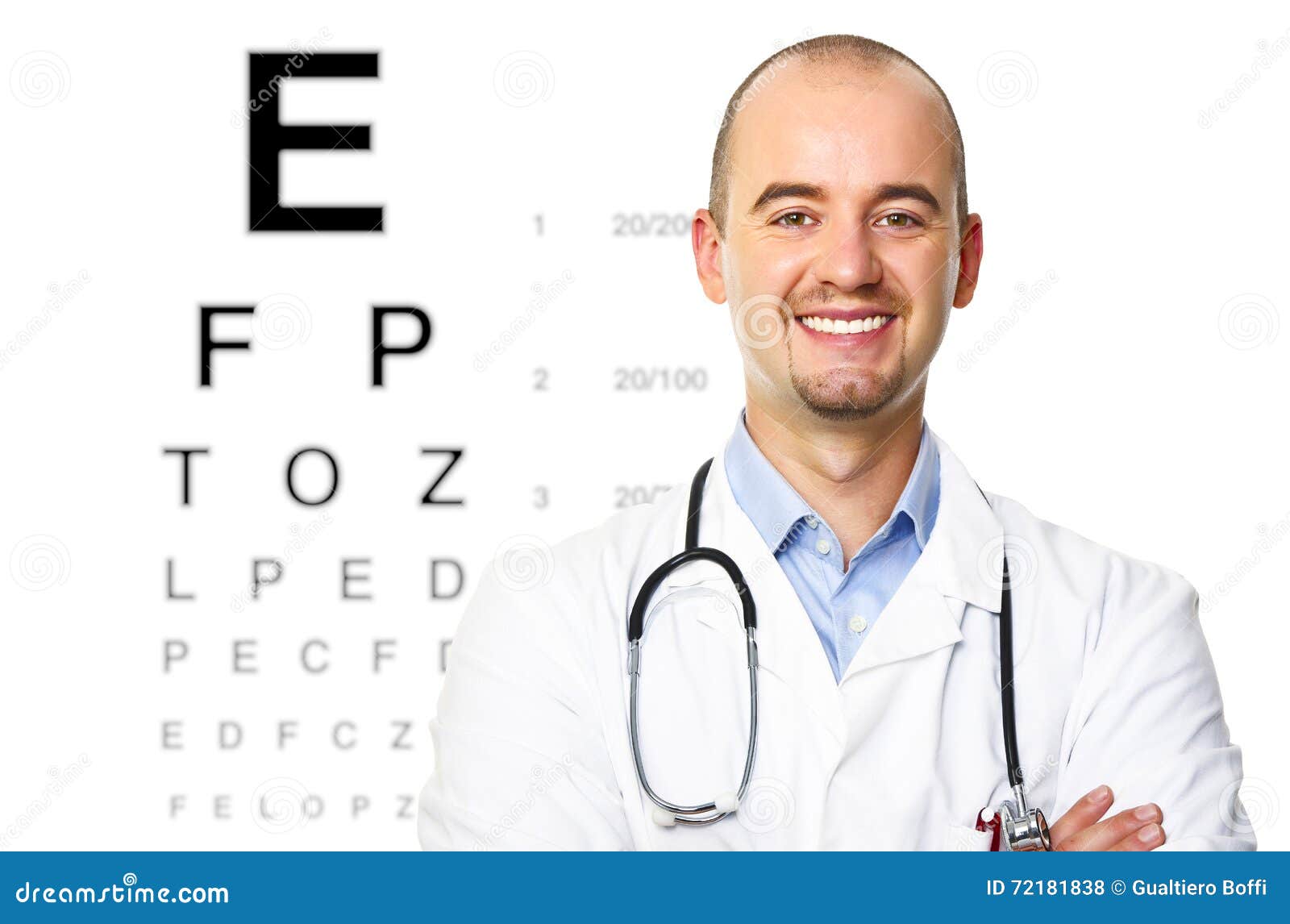 Portrait of optometrist stock photo. Image of medic, portrait - 72181838