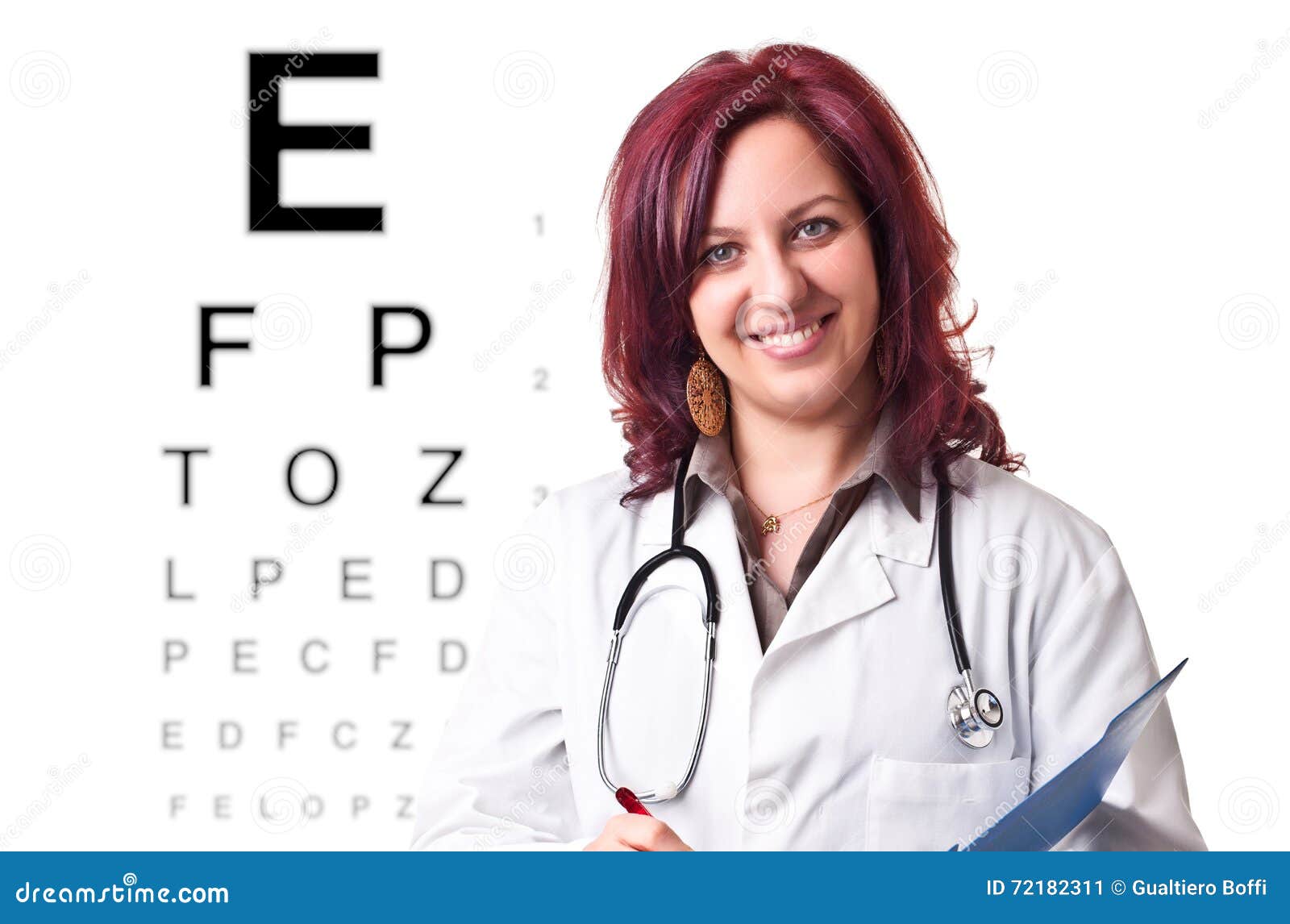Portrait of optometrist stock image. Image of doctor - 72182311