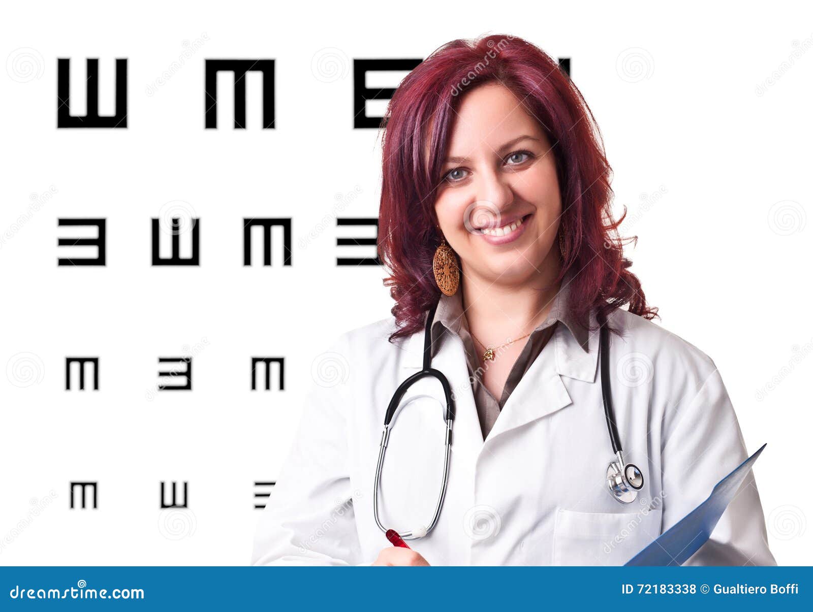 Portrait of optometrist stock photo. Image of smile, confident - 72183338