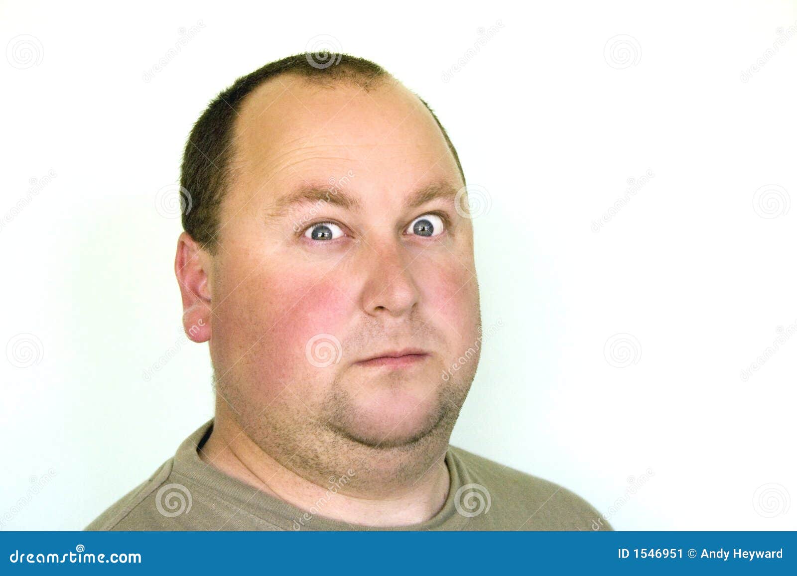 Portrait of overweight man stock image. Image of balding - 1546951