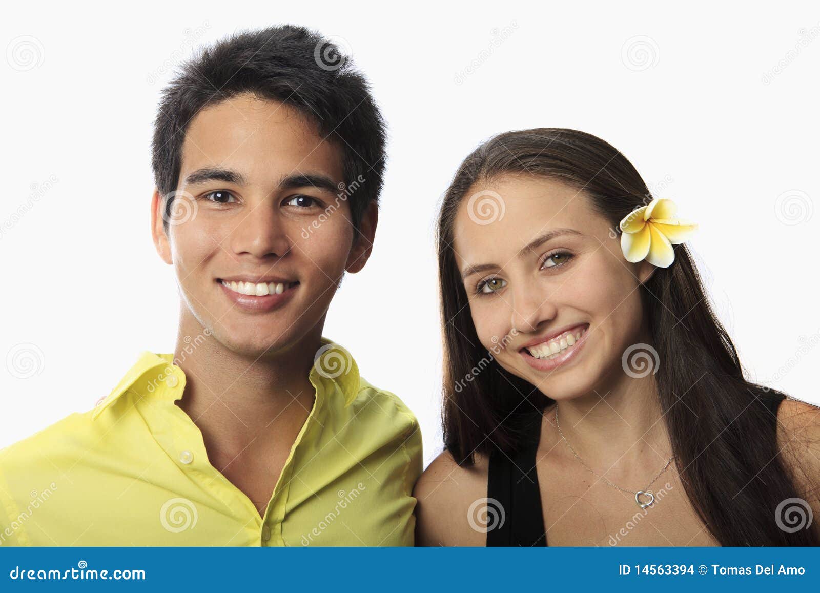 Portrait of a Pacific Island Couple Stock Photo - Image of mixed ...