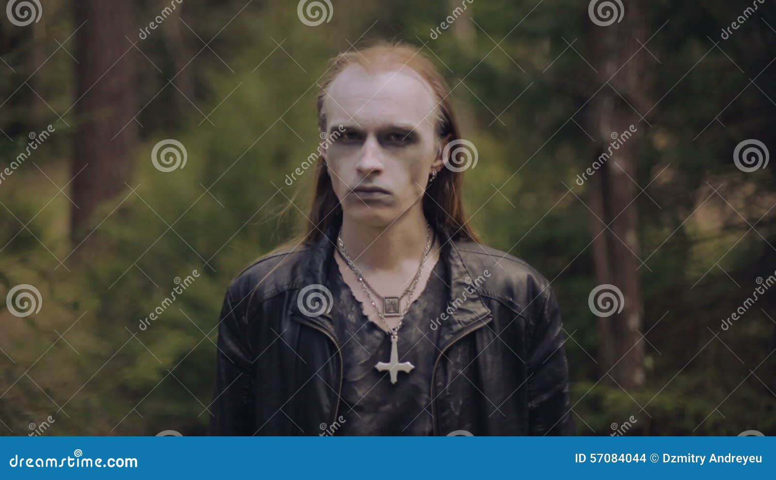 Portrait of Pagan Man. Close Up Stock Footage - Video of music, film ...