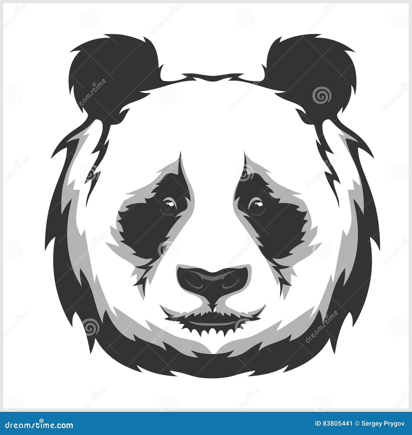 Panda Cute Face Seamless Pattern. Happy Cute Panda Head Repeat Pattern ...