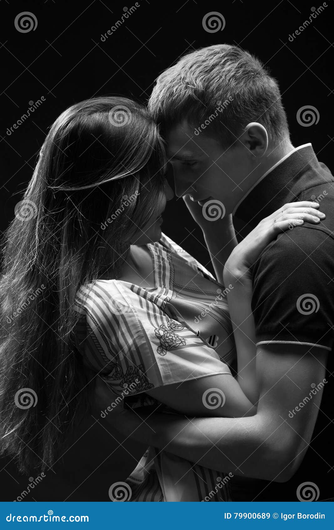 Portrait of a Passionate Couple Stock Image - Image of lady, adult ...