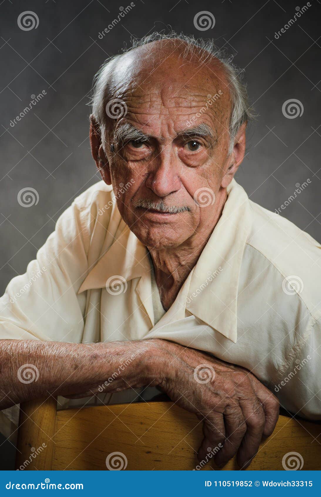 Portrait of a Pensioner, an Elderly Worker, Retired Stock Photo - Image ...