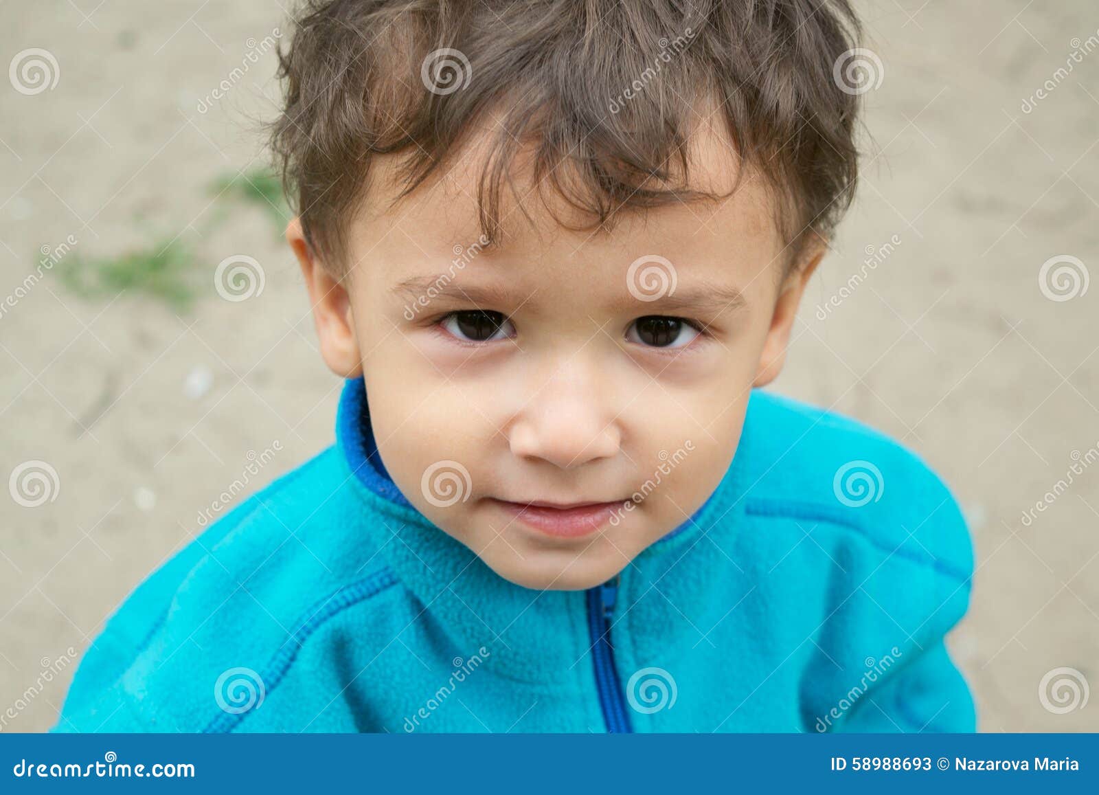 Portrait of pensive boy stock image. Image of pensive - 58988693