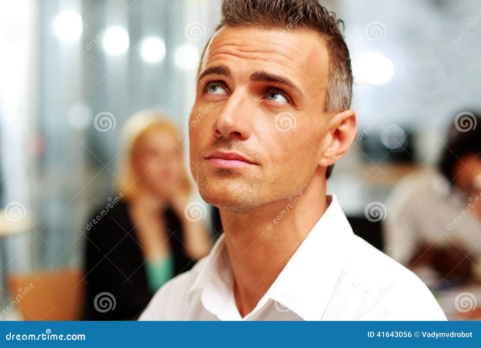 Portrait of a Pensive Businessman Stock Photo - Image of handsome ...