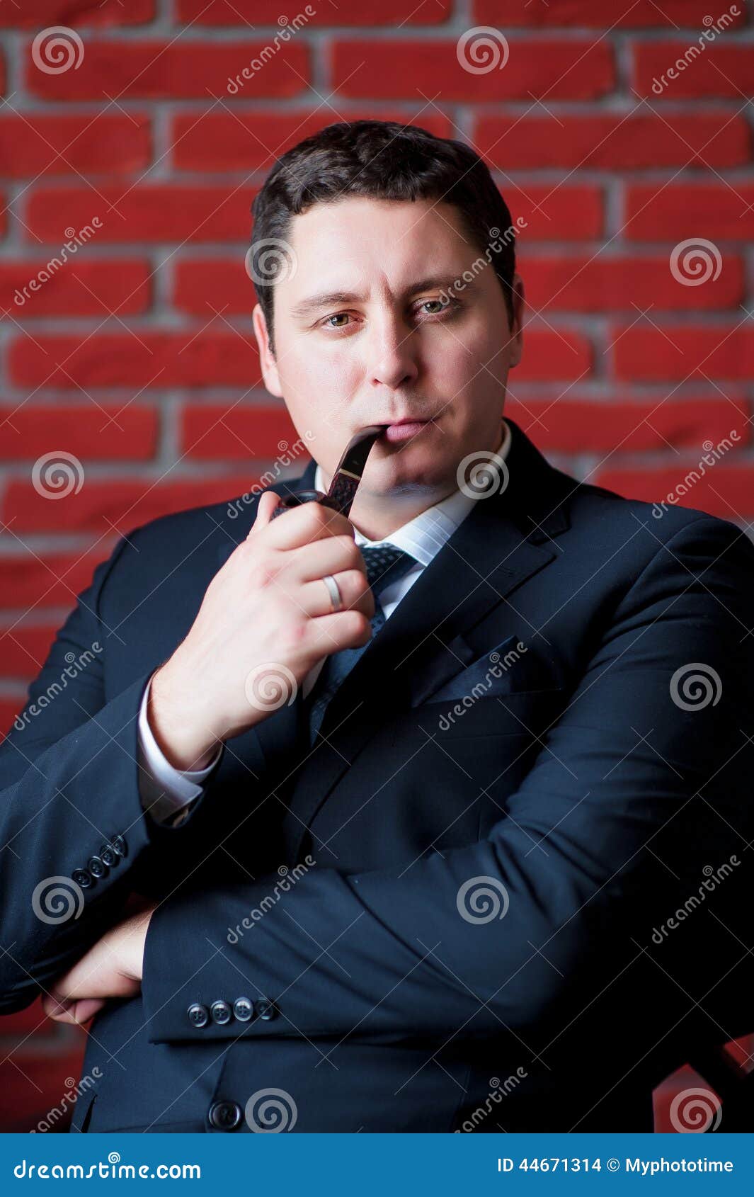 Portrait of Pensive Businessman Stock Photo - Image of hair, alone ...