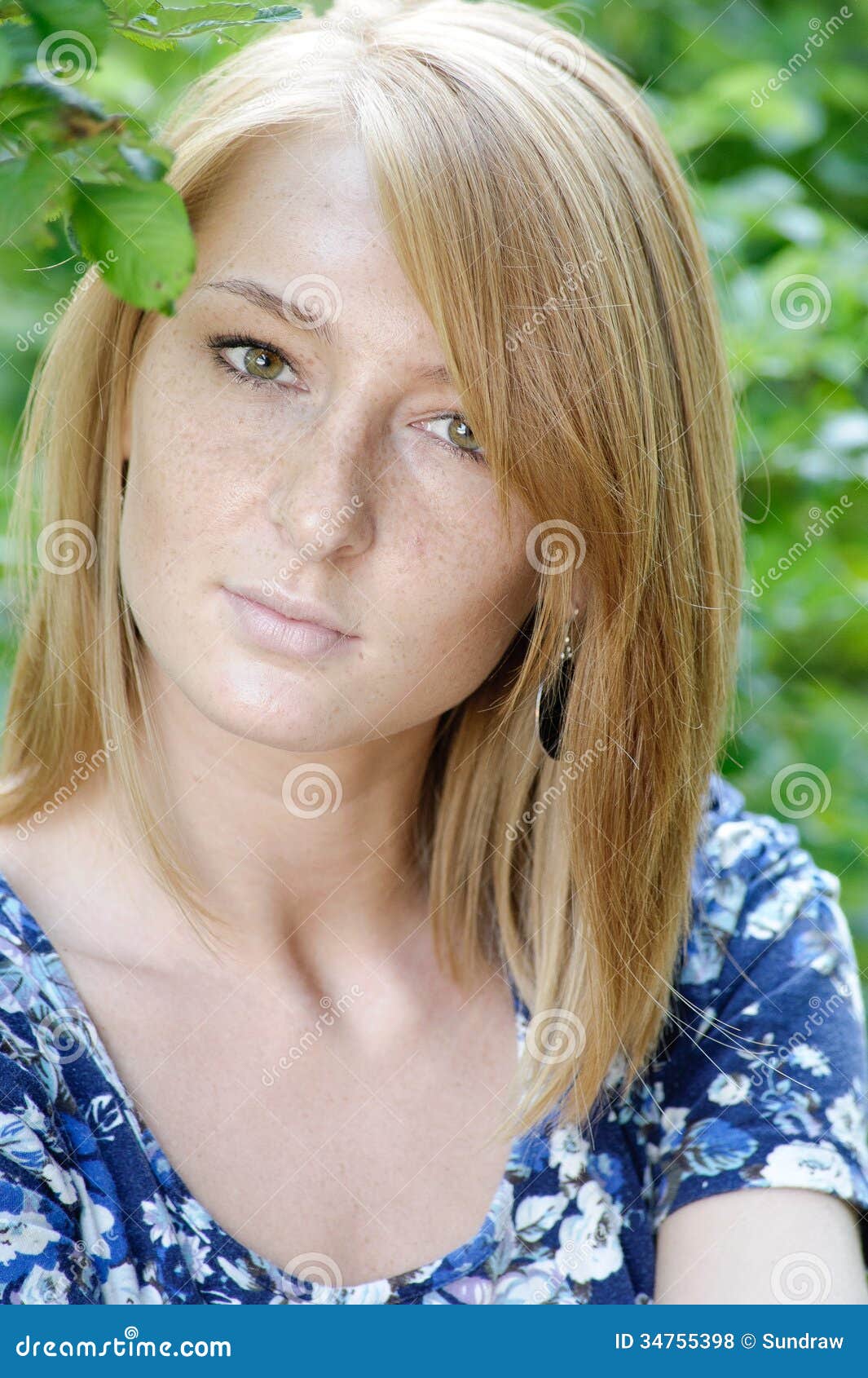 Portrait of pensive girl stock photo. Image of gorgeous - 34755398