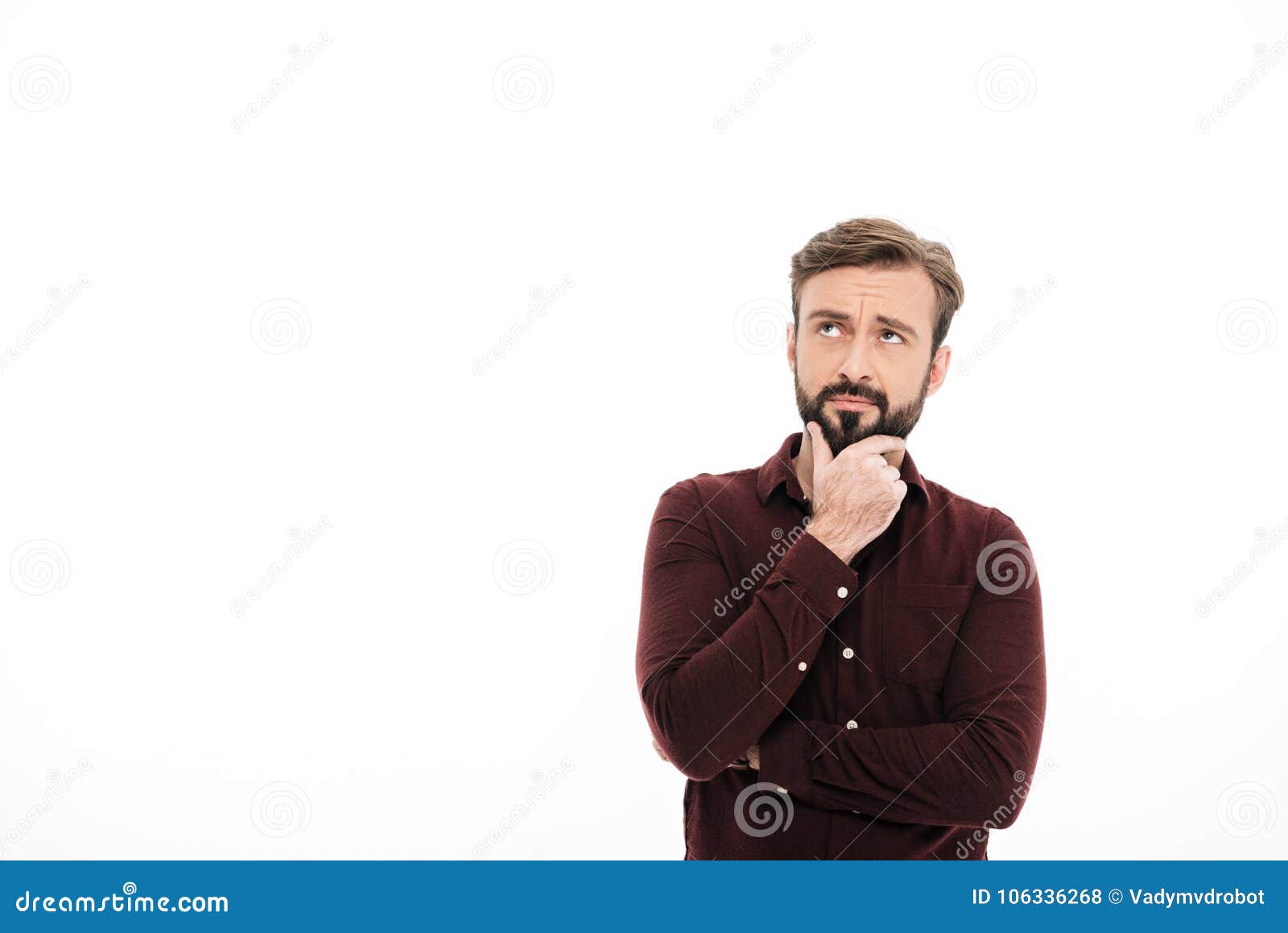 Portrait Of A Pensive Handsome Man Looking Away Stock Photo - Image of ... Portrait Of A Pensive Handsome Man Looking Away Stock Photo - Image of ...