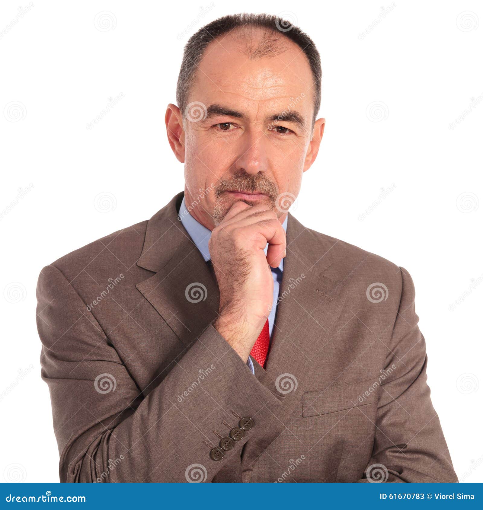 Portrait Of A Pensive Young Bald Man Stock Photo | CartoonDealer.com ... Portrait Of A Pensive Young Bald Man Stock Photo | CartoonDealer.com ...
