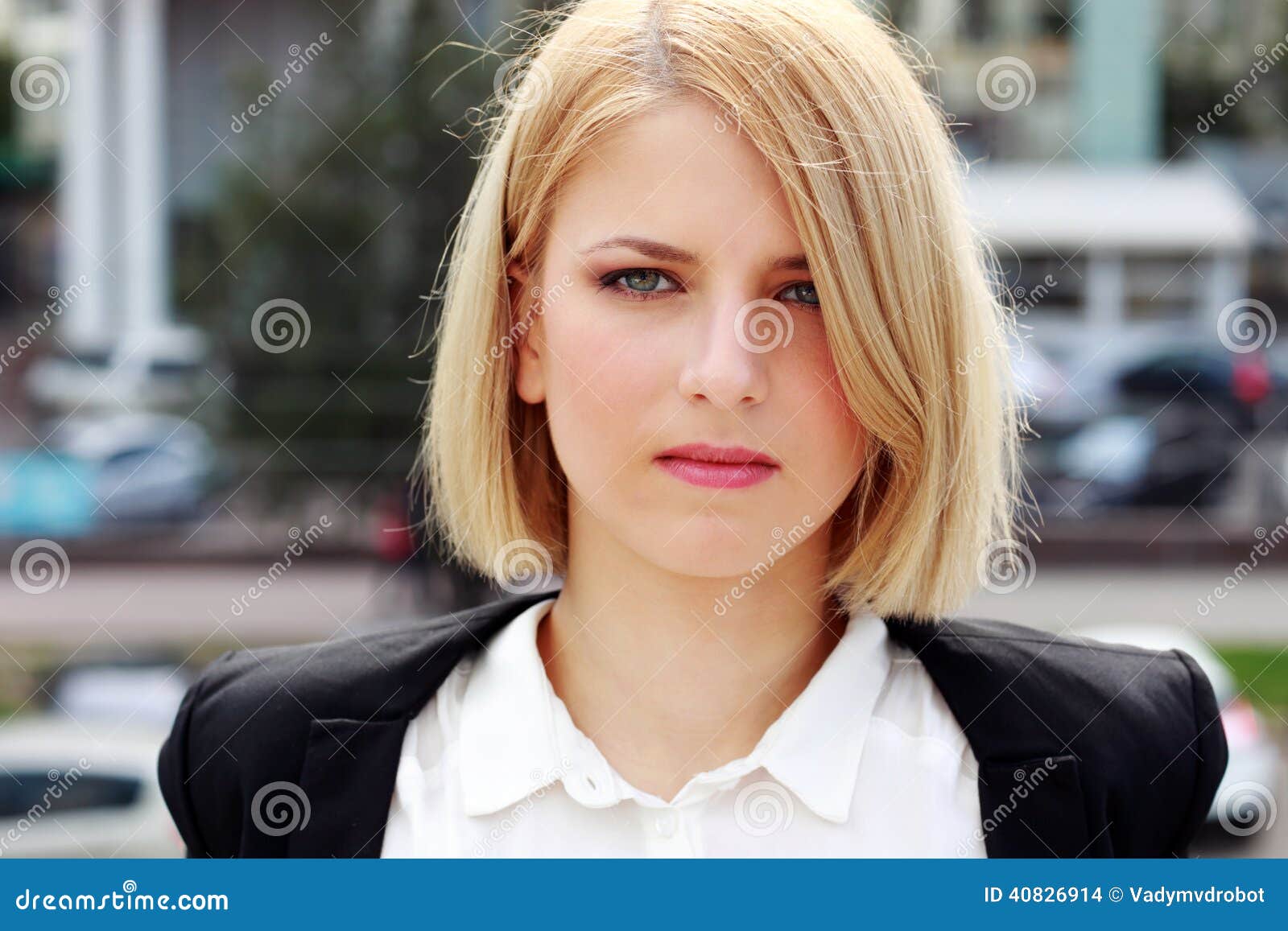 Portrait of a Pensive Woman Stock Photo - Image of pensive, outside ...