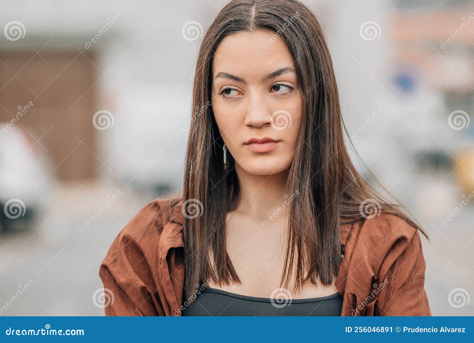 Pensive Young Girl on the Street Stock Image - Image of mind, adult ... Pensive Young Girl on the Street Stock Image - Image of mind, adult ...