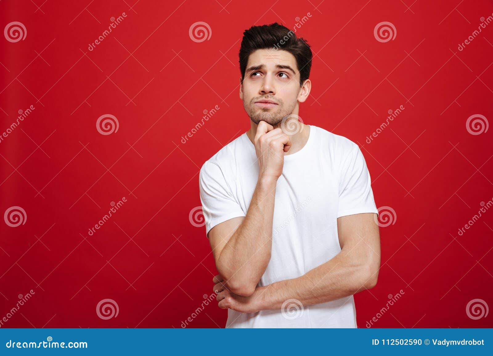 Portrait of a Pensive Young Man Stock Photo - Image of people, male ... Portrait of a Pensive Young Man Stock Photo - Image of people, male ...