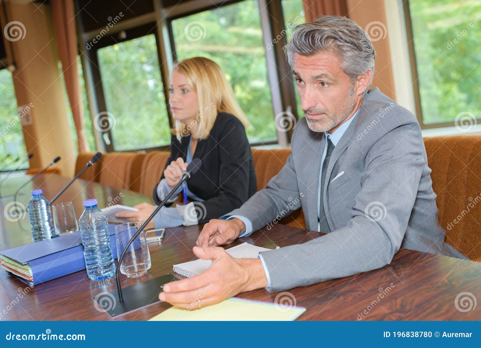 Portrait People during Convention Stock Photo - Image of report ...