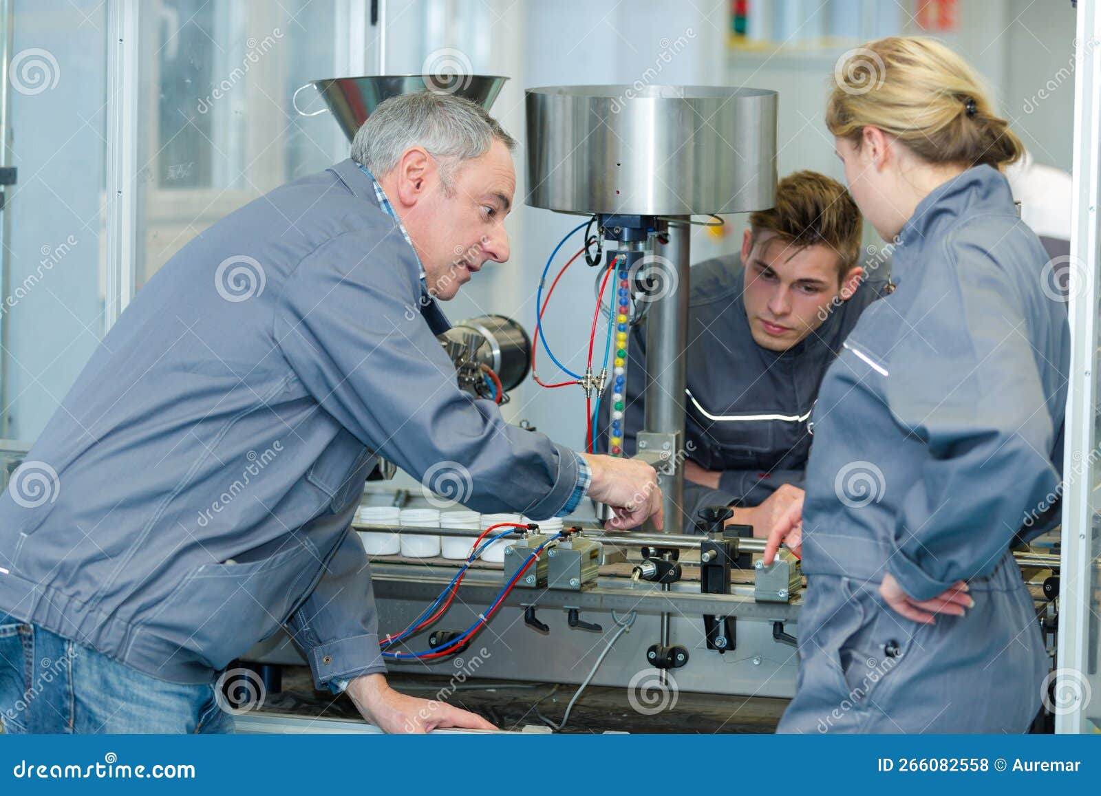 Portrait People during Manufacturing Engineering Stock Photo - Image of ...