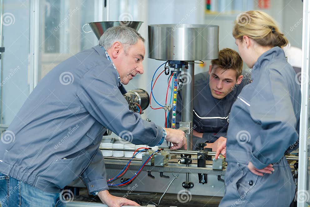 Portrait People during Manufacturing Engineering Stock Photo - Image of ...