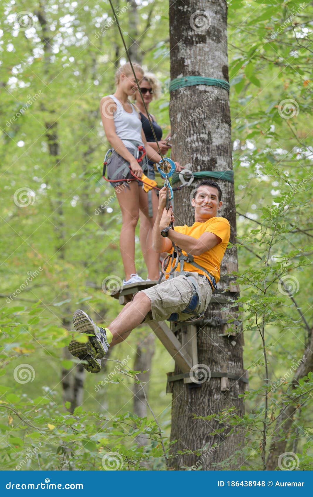 Portrait People and Tree Obstacle Course Stock Photo - Image of tree ...