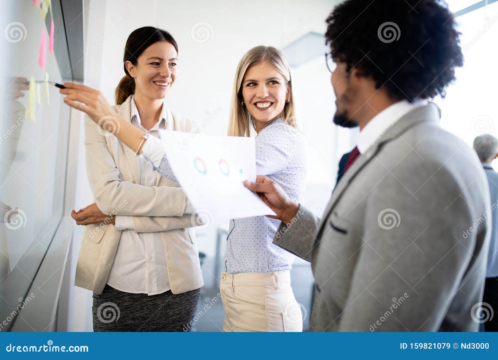 Portrait of Architects Having Discussion in Office Stock Image - Image ...