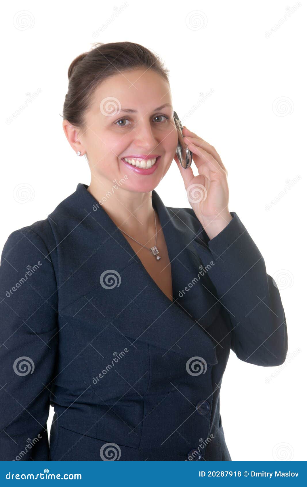 Portrait with phone stock photo. Image of beauty, person - 20287918