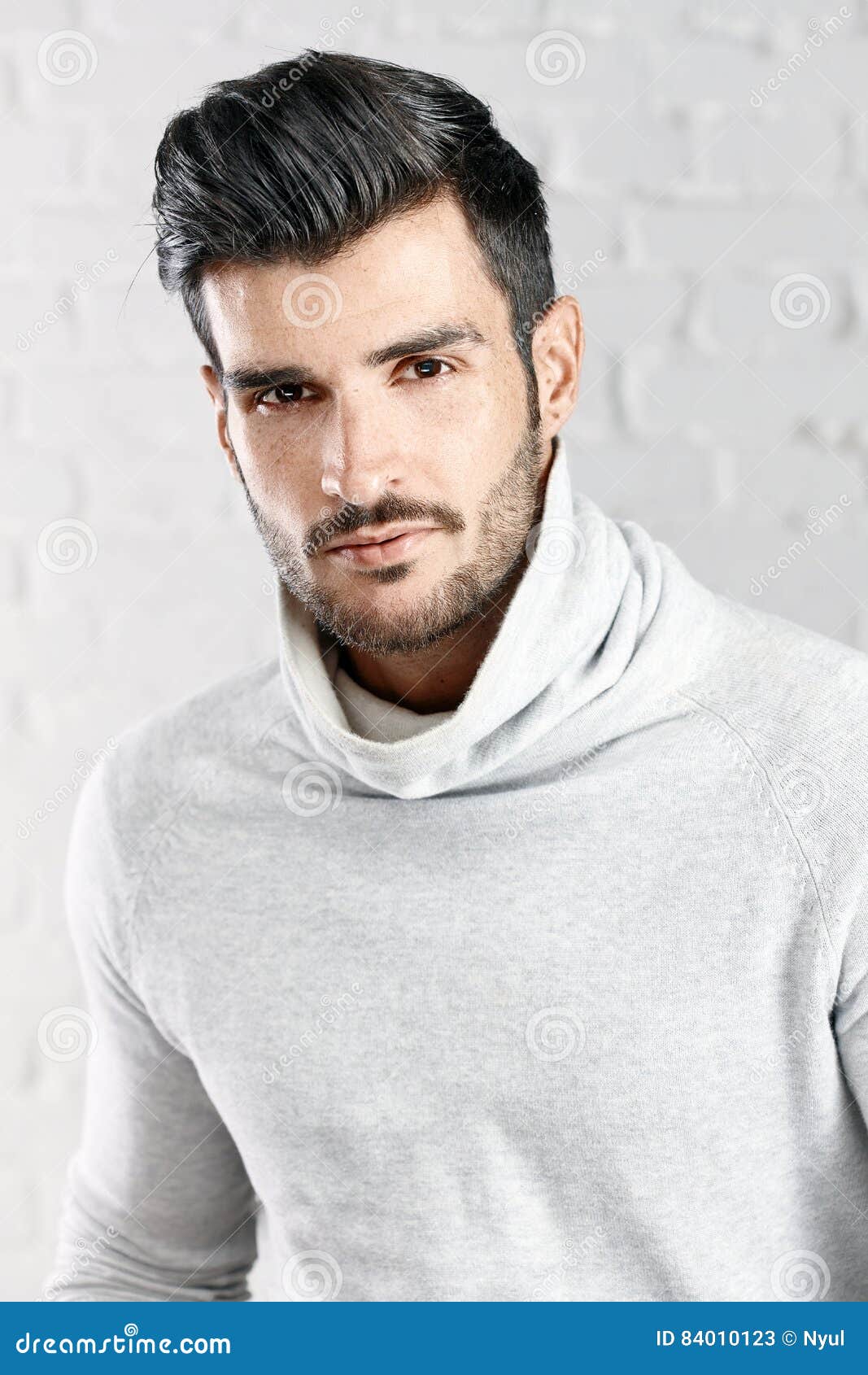 Portrait Photo of Cool Handsome Young Man Stock Image - Image of people ...