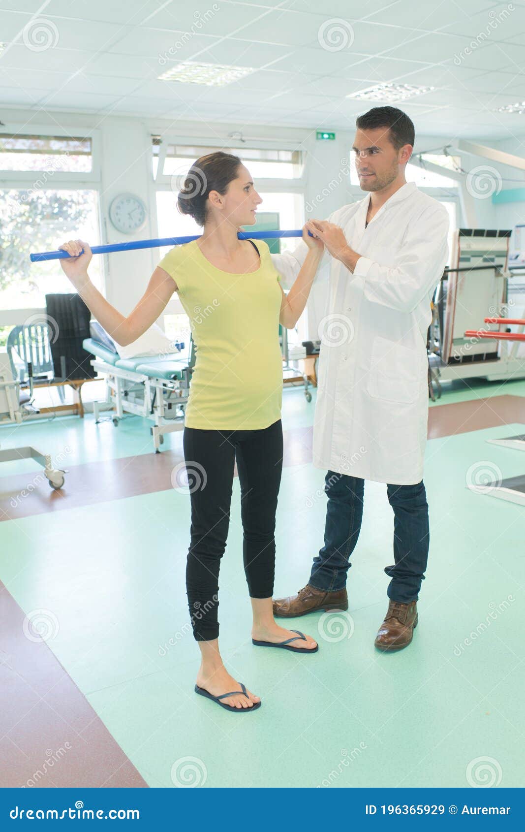 Portrait Physical Therapy Session Stock Image - Image of posture ...