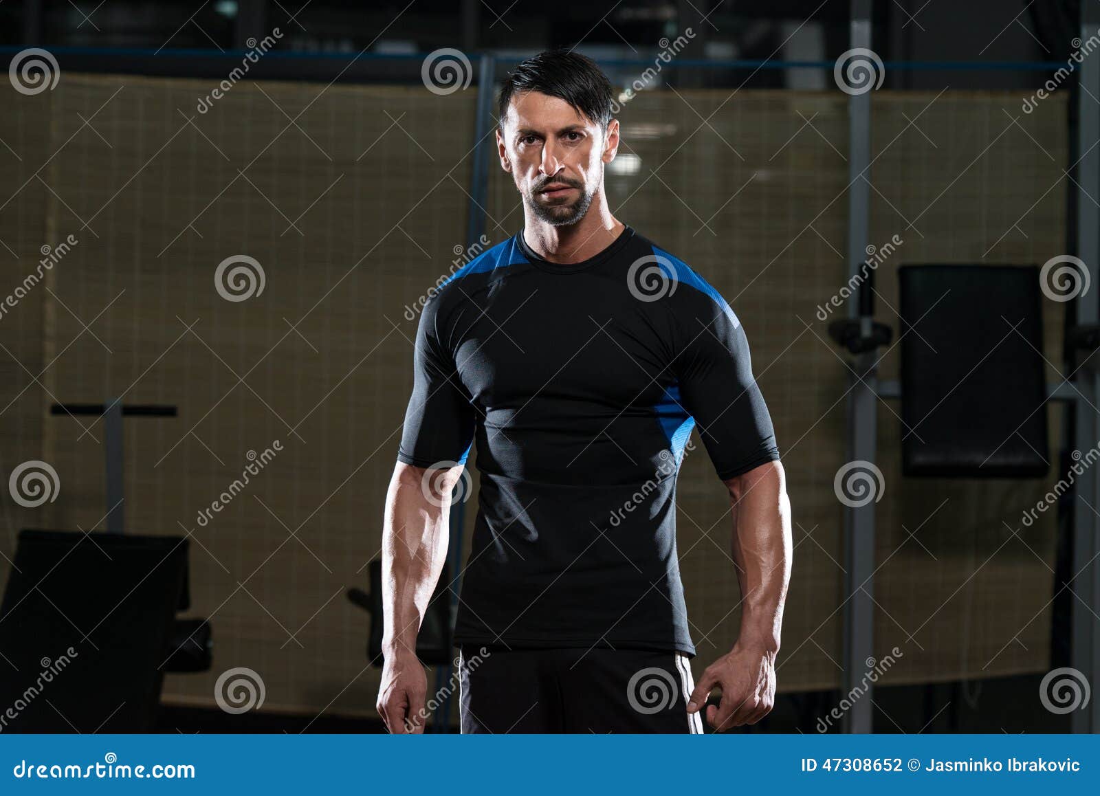 Portrait of a Physically Fit Man Stock Photo - Image of adult, muscle ...