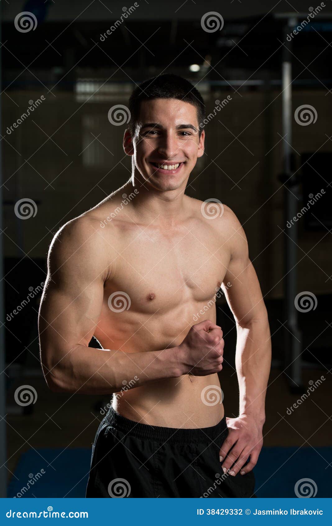 Portrait of a Physically Fit Young Man Stock Photo - Image of chest ...