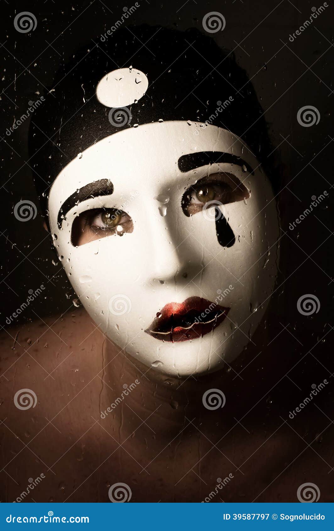 Pierrot Mask Stock Image | CartoonDealer.com #22761775