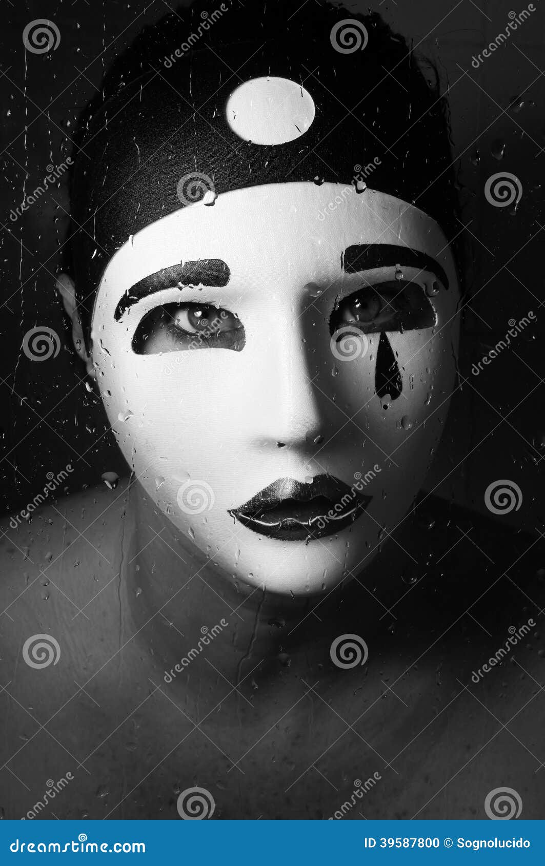 Pierrot Mask Stock Image | CartoonDealer.com #22761775