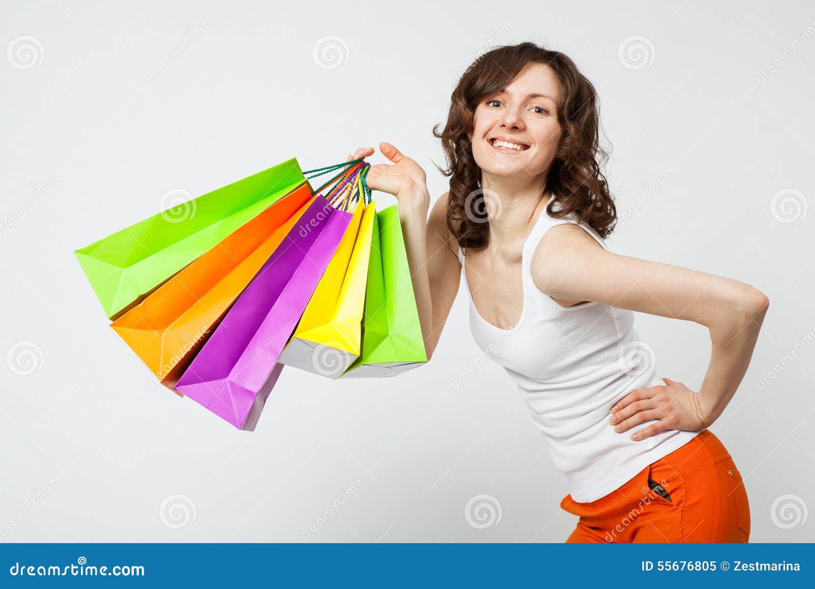 Portrait of a Pleasant Smiling Young Woman Stock Image - Image of meet ...