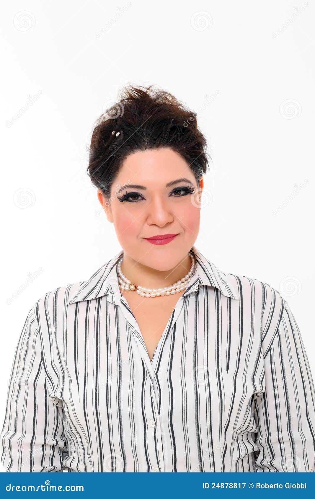 Portrait of Plus Size Woman Stock Image - Image of portrait, elegance ...