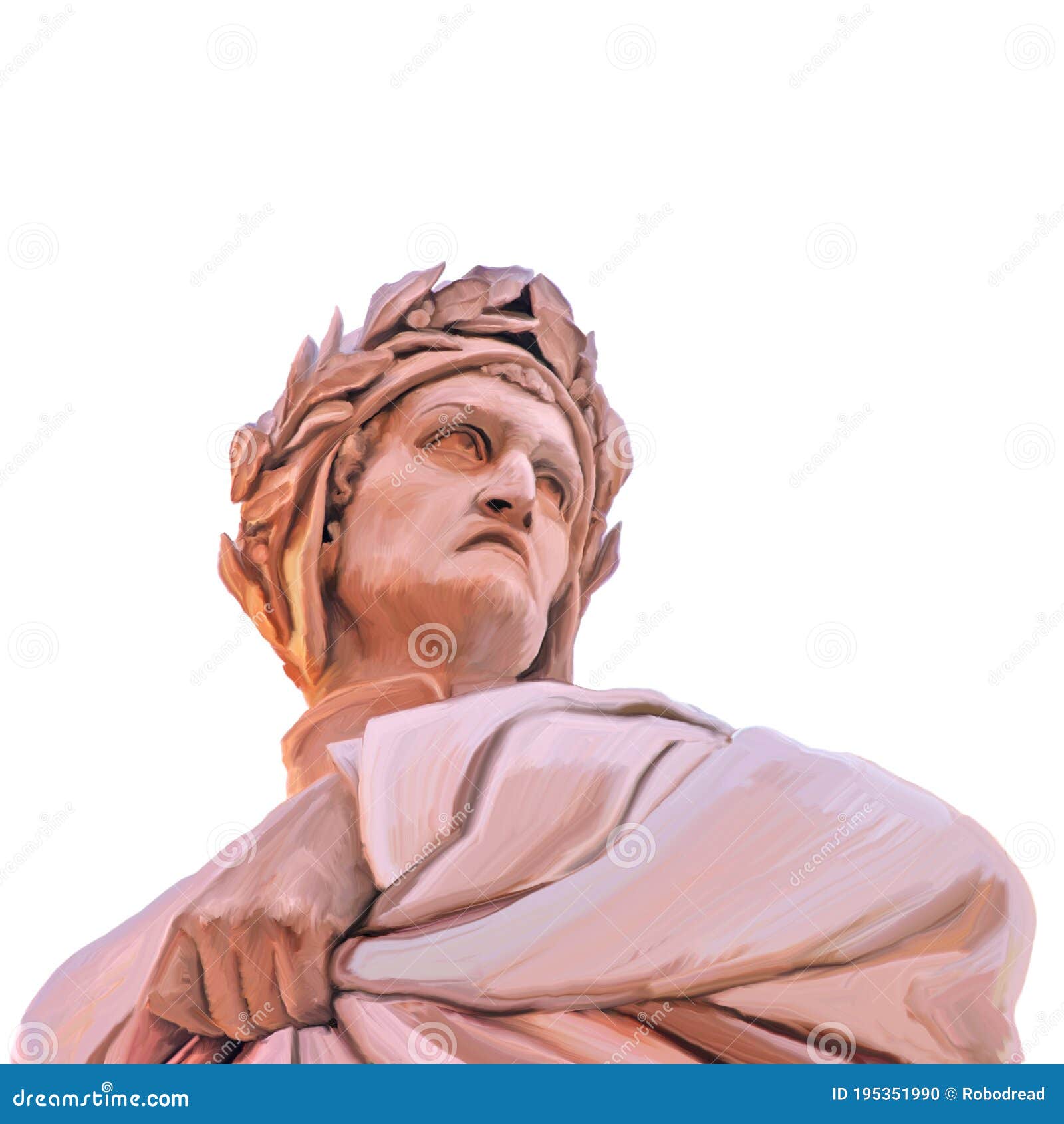 Portrait of the Poet Dante Alighieri Stock Illustration - Illustration ...