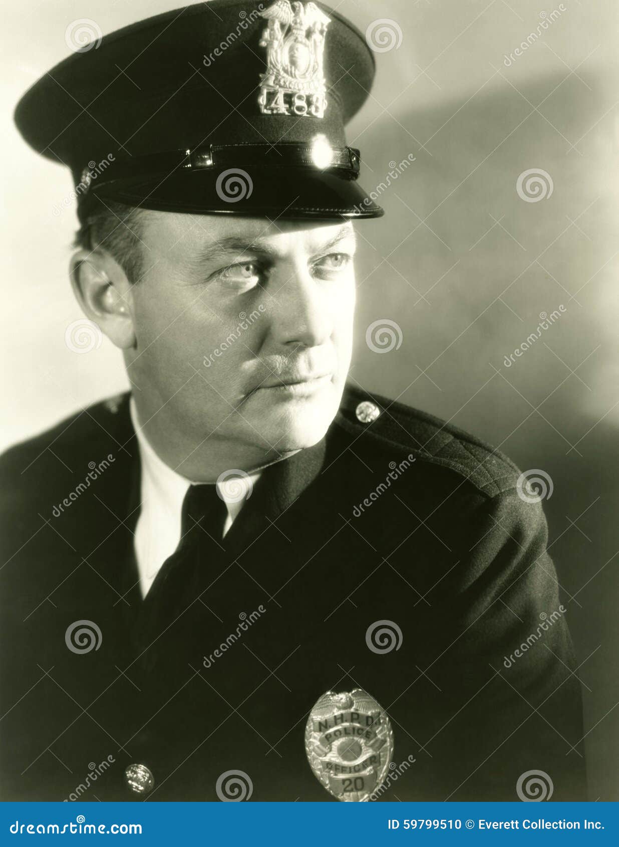 Portrait of a policeman stock photo. Image of fashioned - 59799510