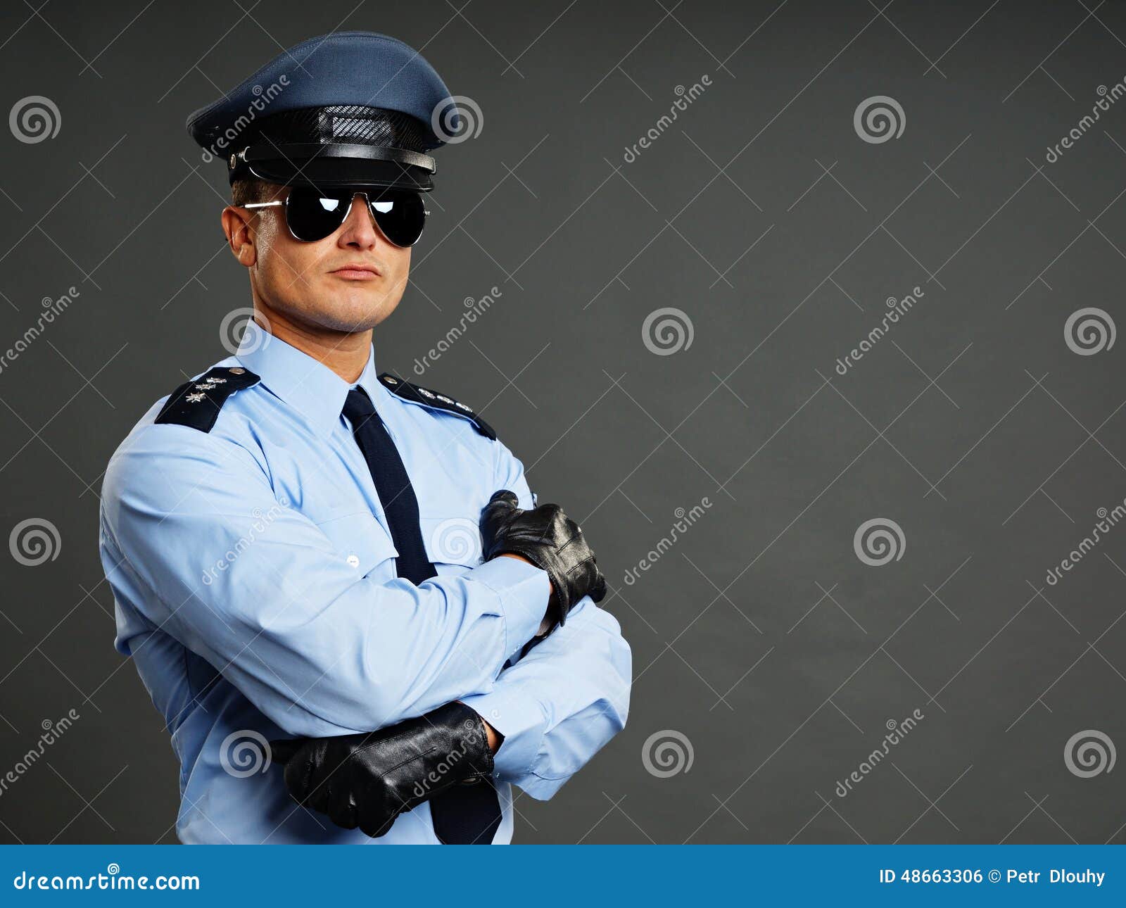 Portrait of policeman stock photo. Image of portrait - 48663306