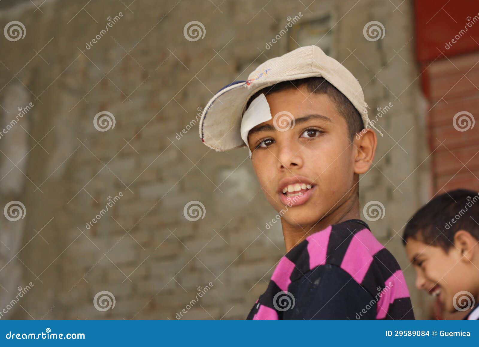 Portrait of a Poor Boy in the Street in Giza, Egypt Editorial Stock ...